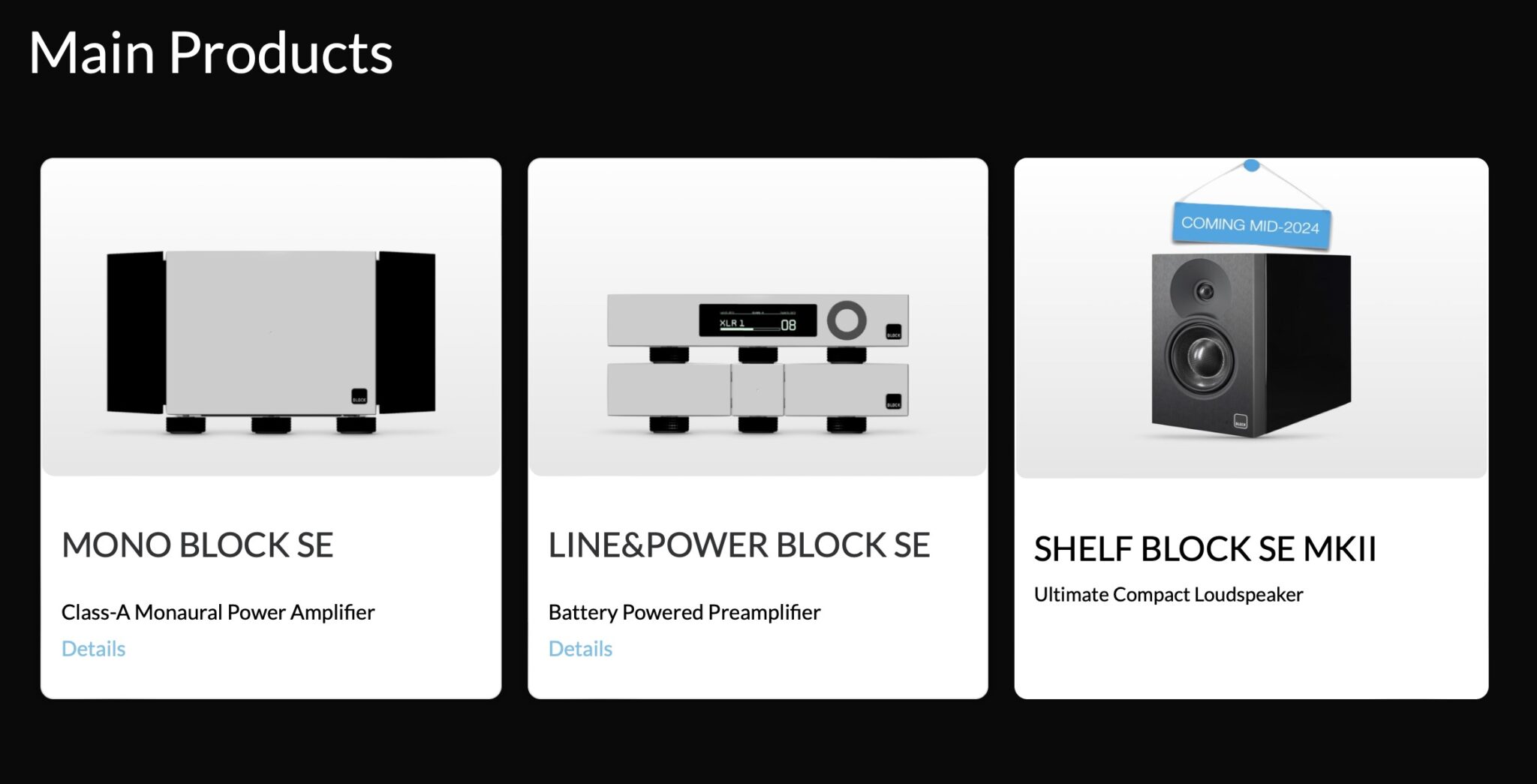New BLOCK AUDIO Website – Ultimate High-Fidelity