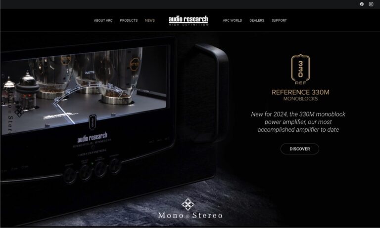 Revamped Audio Research Website – Ultimate High-Fidelity