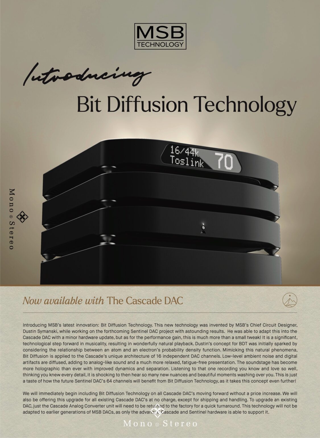 MSB Bit Diffusion Technology M S Ultimate High Fidelity